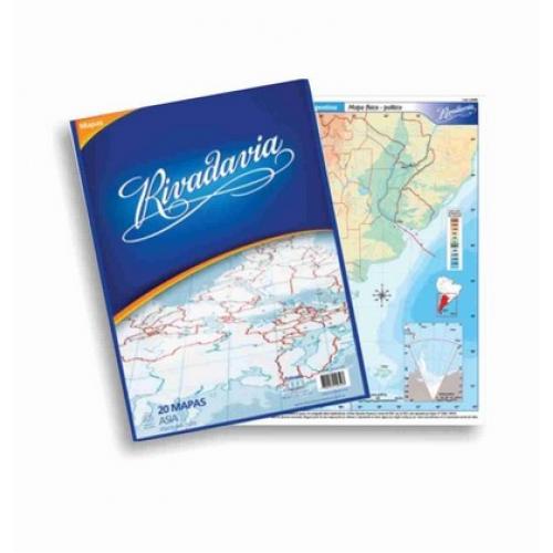 MAPAS RIVADAVIA N*3 X 40 UN. PLANISFERIO | M.M Distribuidora