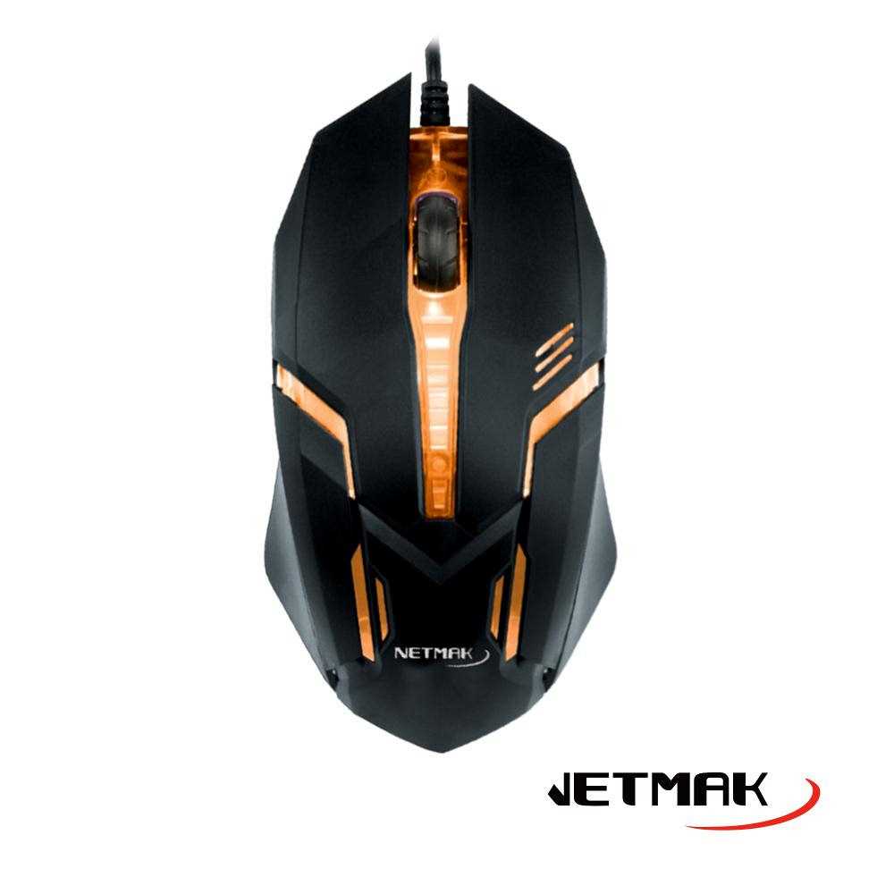 MOUSE NETMAK GAMER FLASH RETROILUMINADO 800DPI | RyR Computacion
