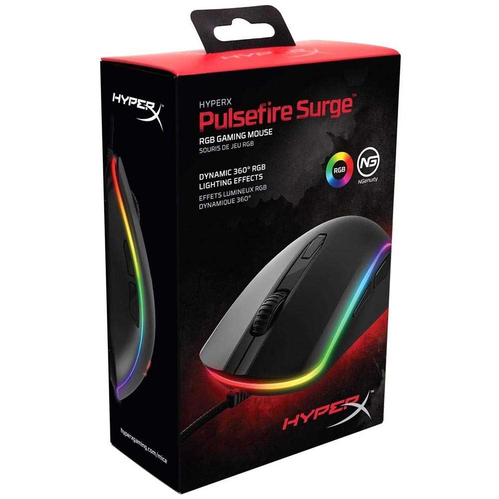 MOUSE HYPERX PULSEFIRE SURGE RGB 16000 DPI | RyR Computacion