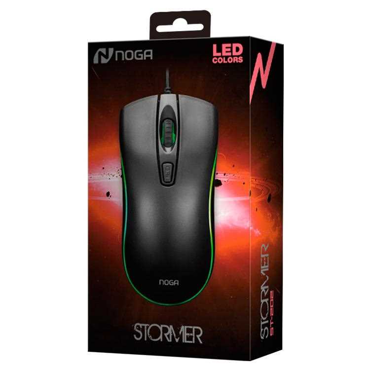 MOUSE NOGANET GAMER ST-202 1200DPI RETROILUMINADO | RyR Computacion