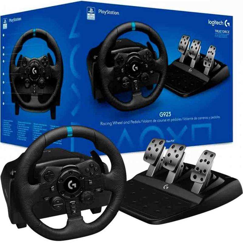 VOLANTE LOGITECH G923 TRUEFORCE C/PEDALERA 220V (PS4 Y PC) | RyR ...