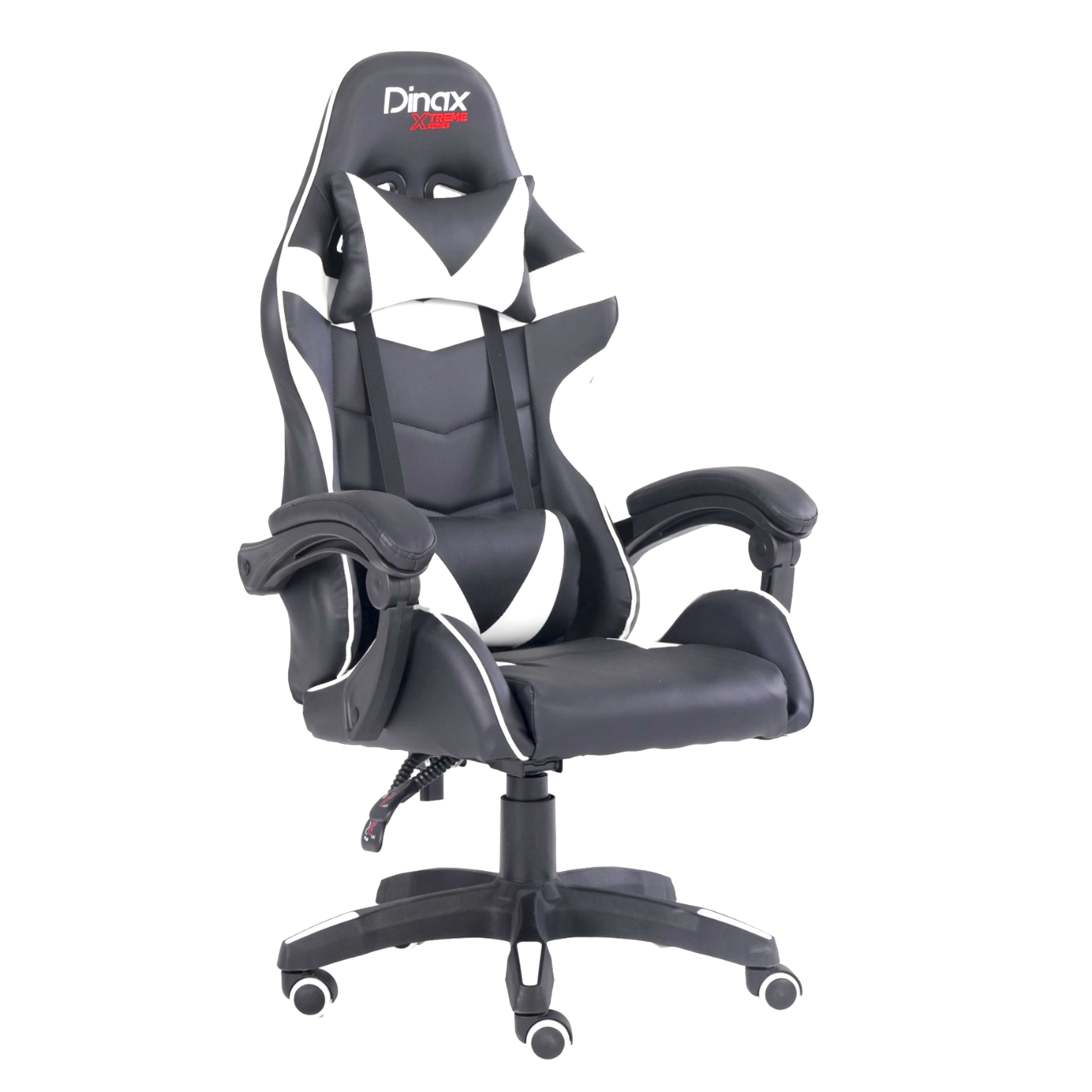 SILLA GAMER DINAX BLACK-WHITE D463T | RyR Computacion