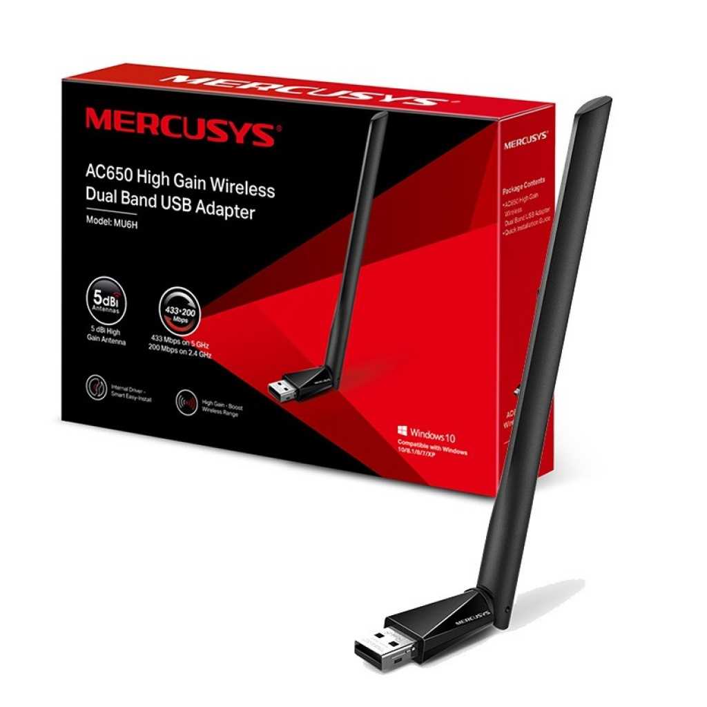 PLACA DE RED WIFI MERCUSYS MU6H AC650 DUAL BAND | RyR Computacion PLACA DE RED WIFI MERCUSYS MU6H AC650 DUAL BAND | RyR Computacion