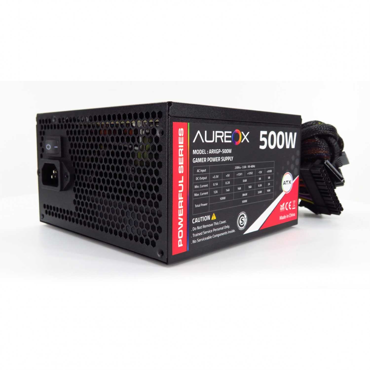 FUENTE PC 500W REALES AUREOX ARXGP | RyR Computacion