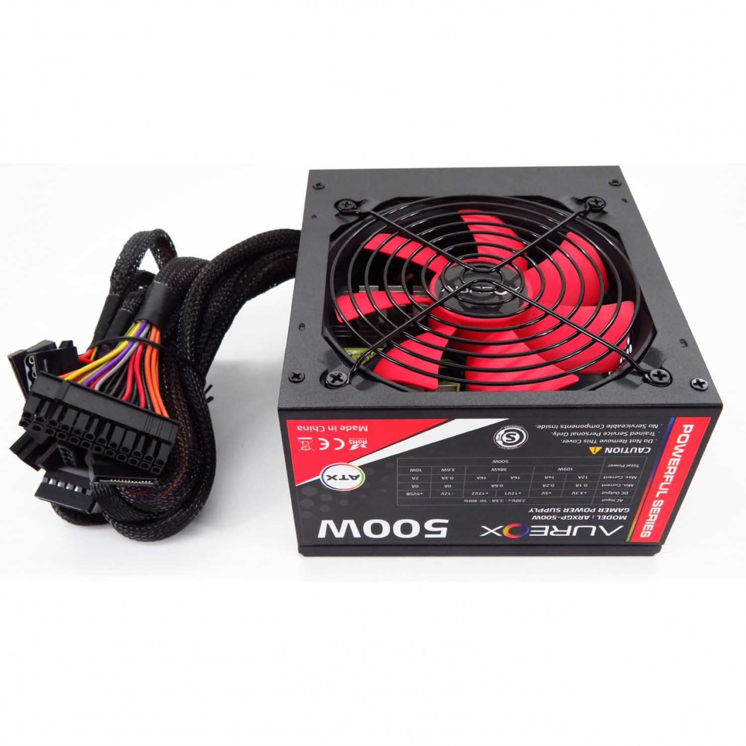 FUENTE PC 500W REALES AUREOX ARXGP | RyR Computacion