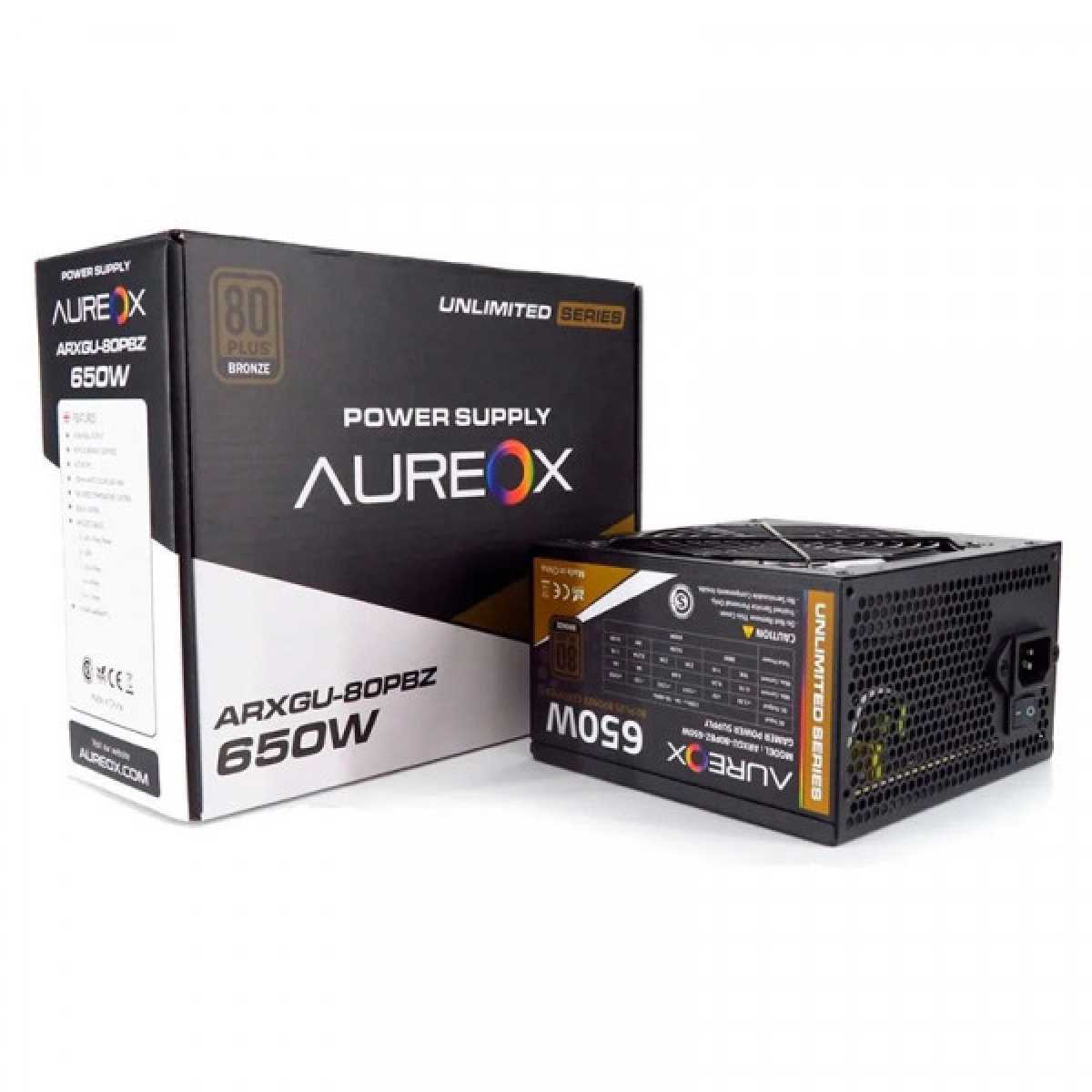 FUENTE PC 650W AUREOX UNLIMITED 80+ BRONZE | RyR Computacion