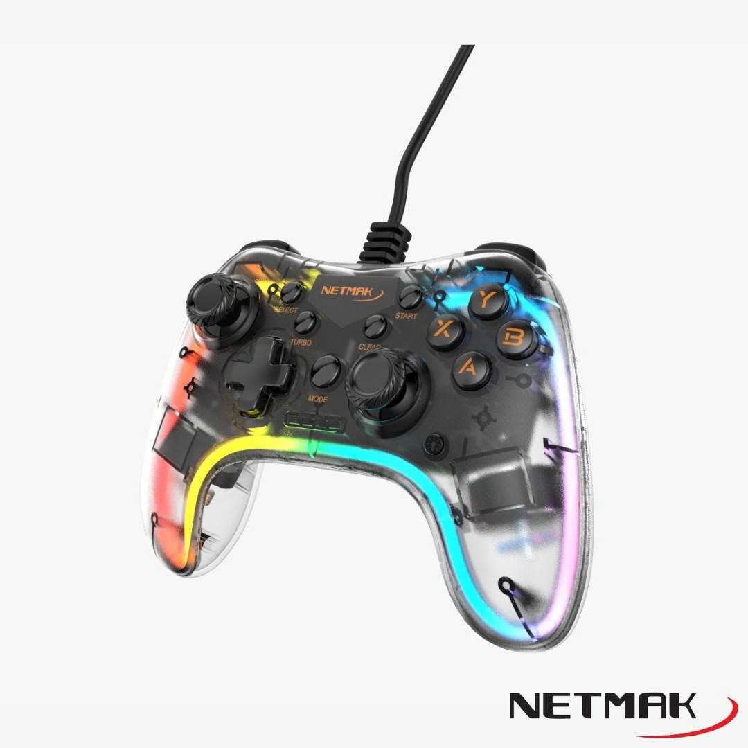 Joystick Netmak Pc Ps3 Rgb Nm Dash Ryr Computacion