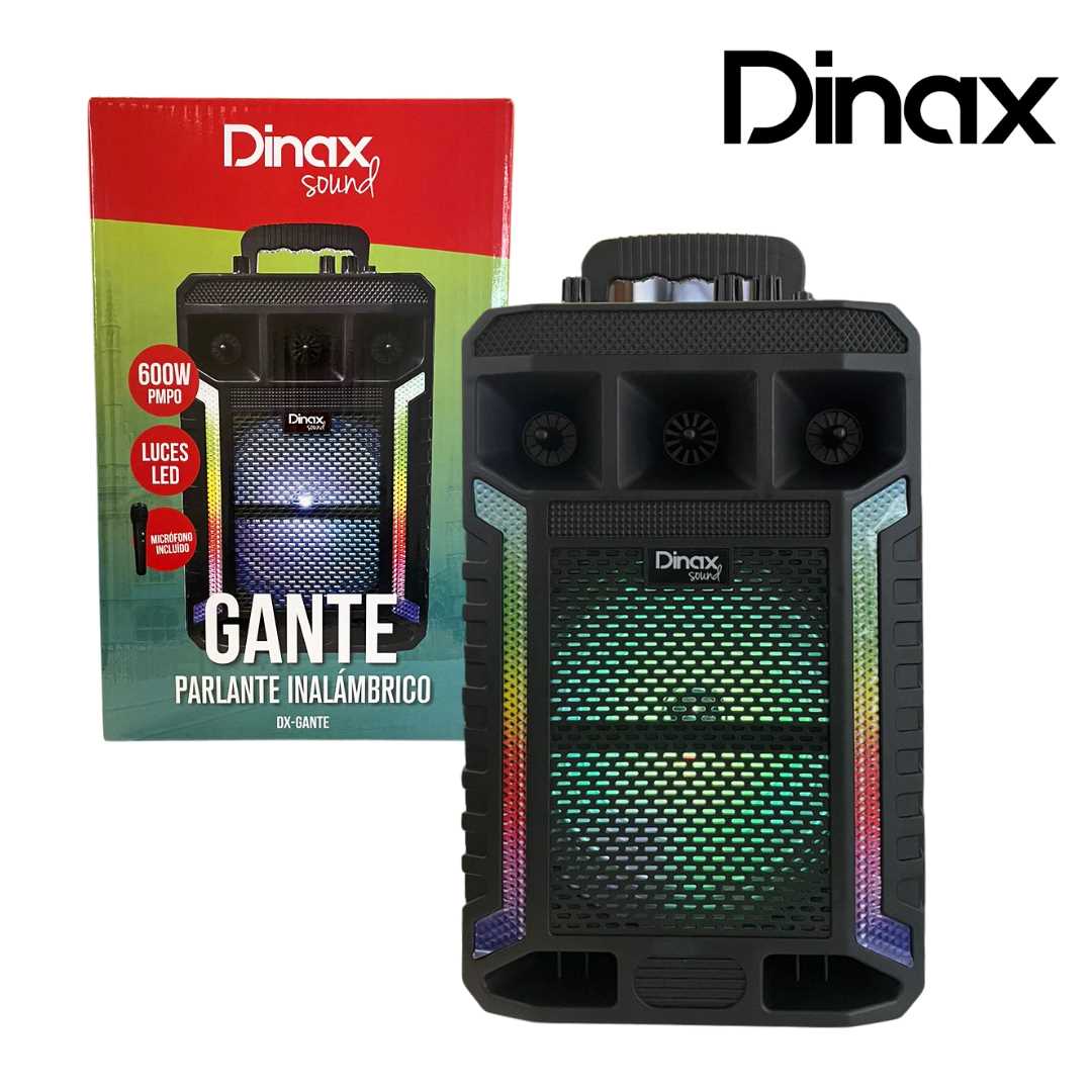 PARLANTE BLUETOOTH DINAX 8" GANTE 1200W | RyR Computacion