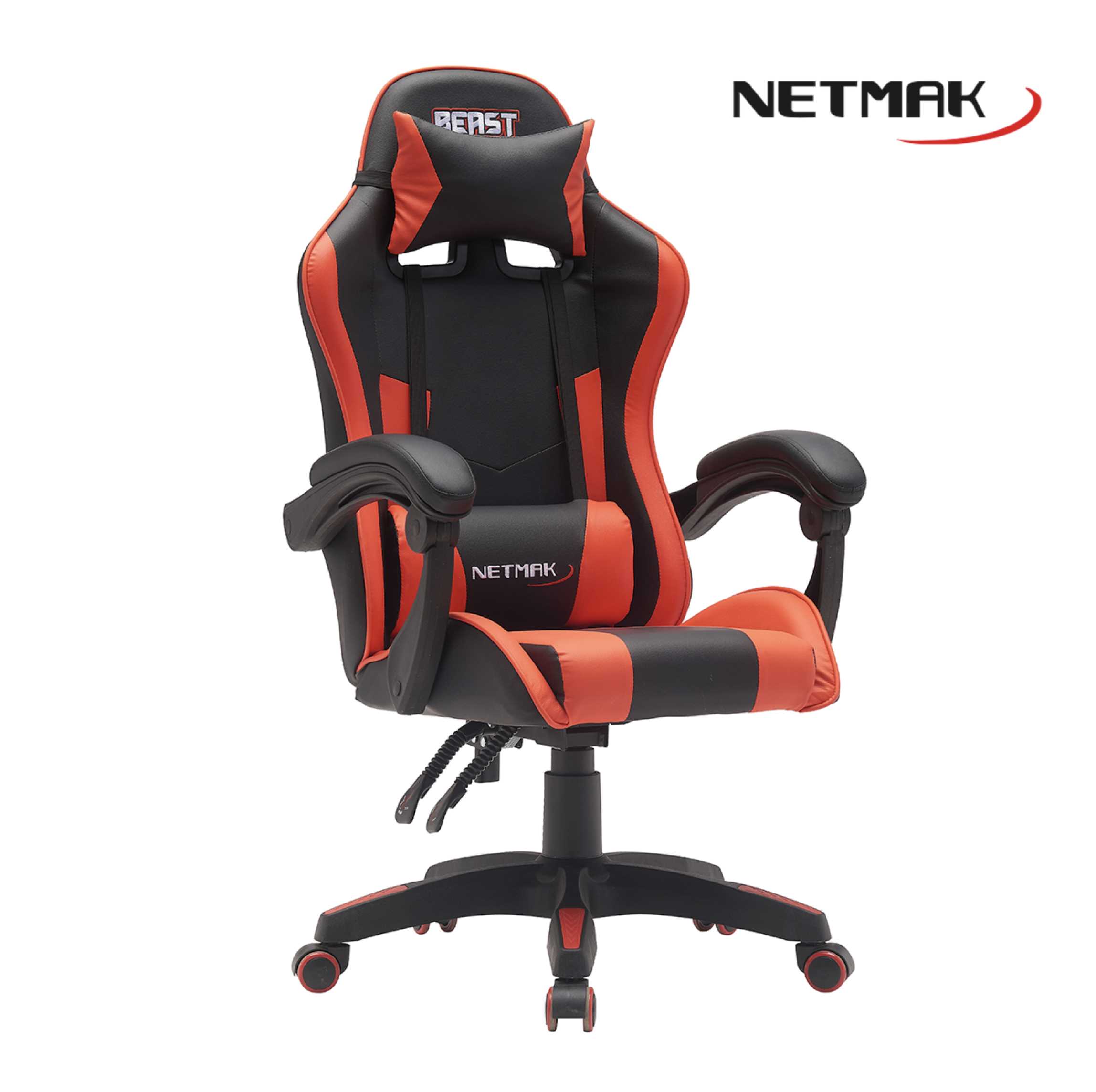 SILLA GAMER NETMAK NM-BEAST ROJA | RyR Computacion