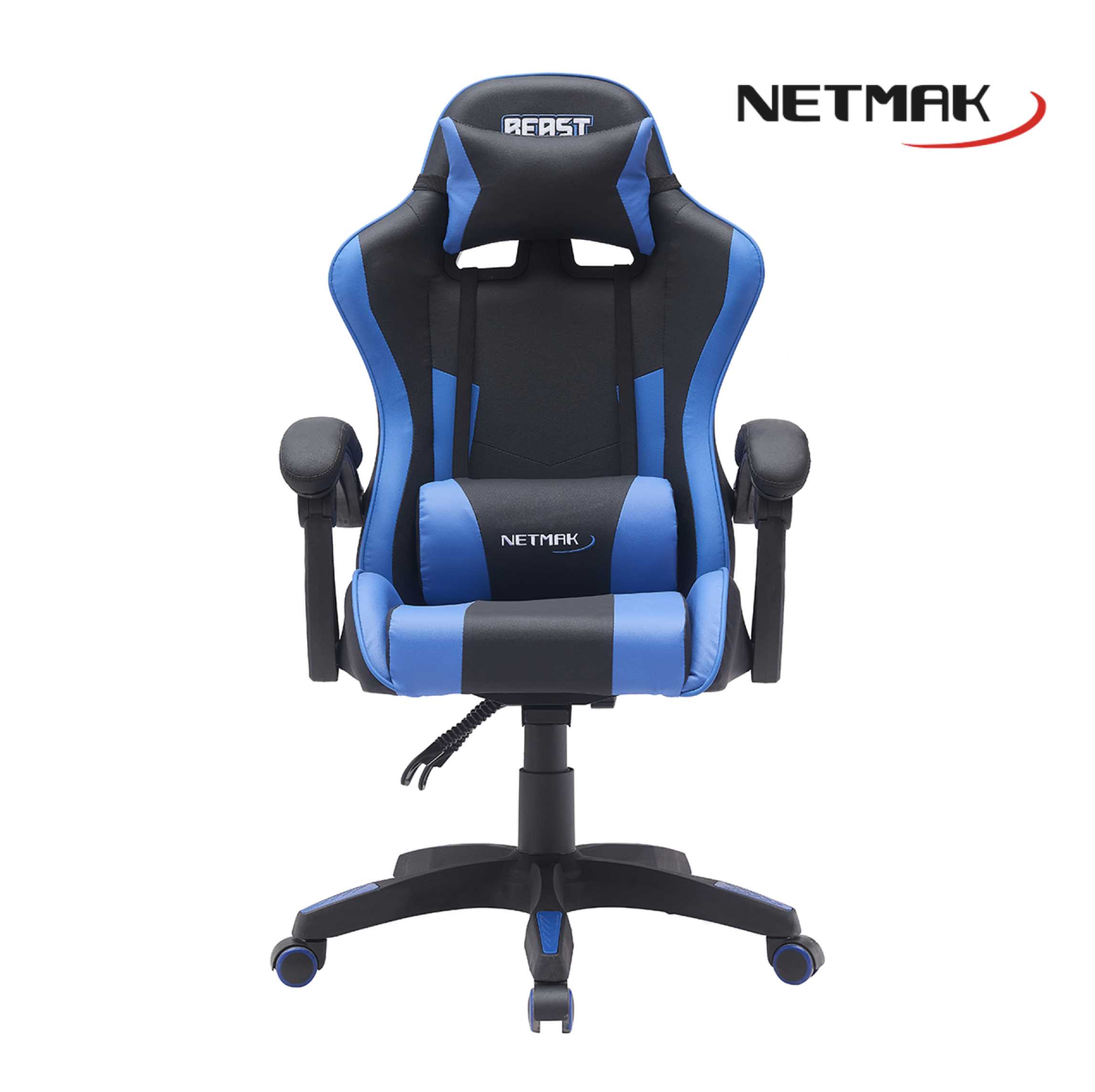 SILLA GAMER NETMAK NM-BEAST AZUL | RyR Computacion