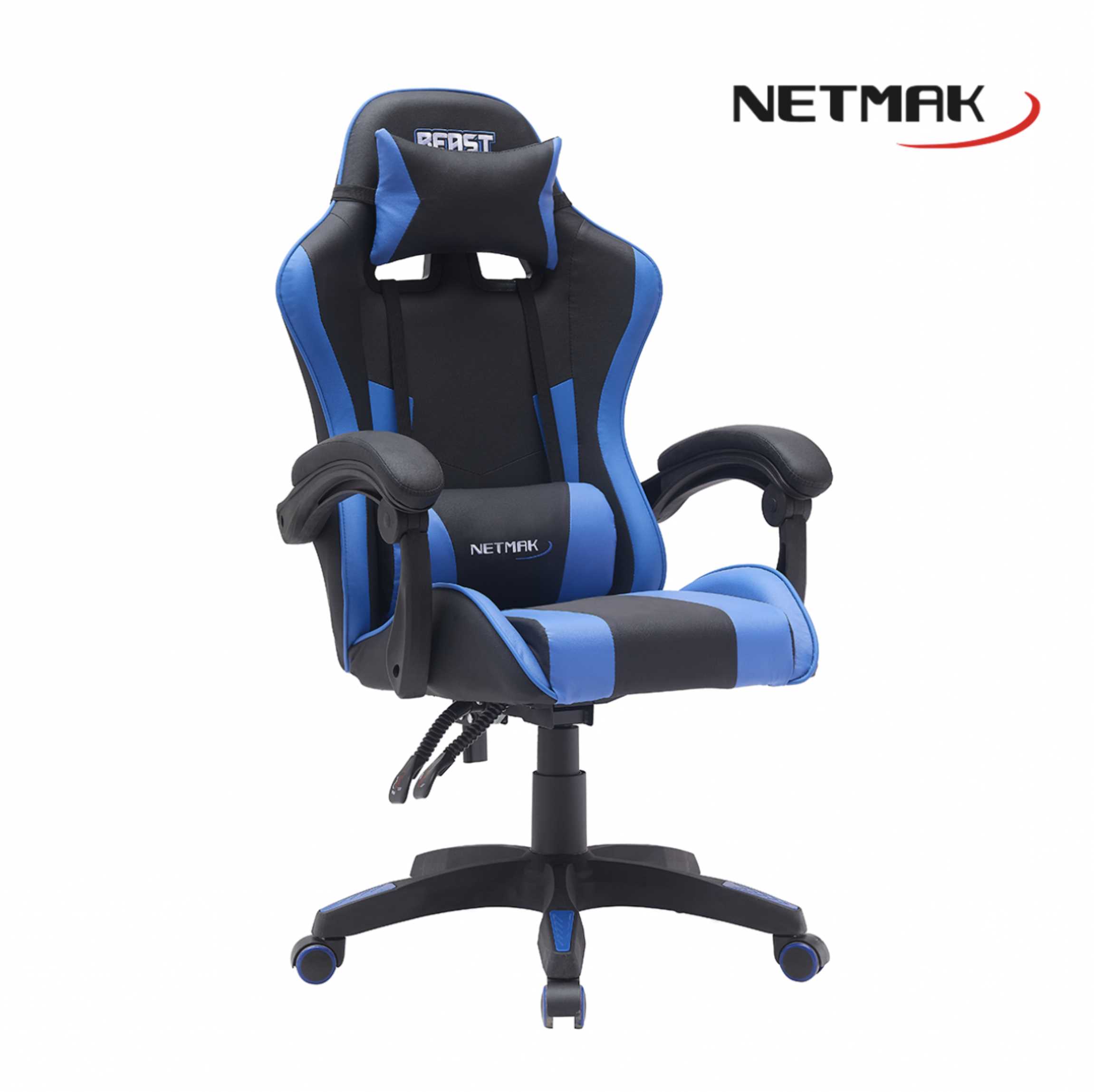 SILLA GAMER NETMAK NM-BEAST AZUL | RyR Computacion
