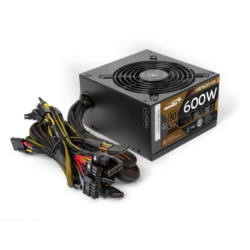 FUENTE PC 600W SENTEY 80 PLUS BRONCE HBP600-GS | RyR Computacion