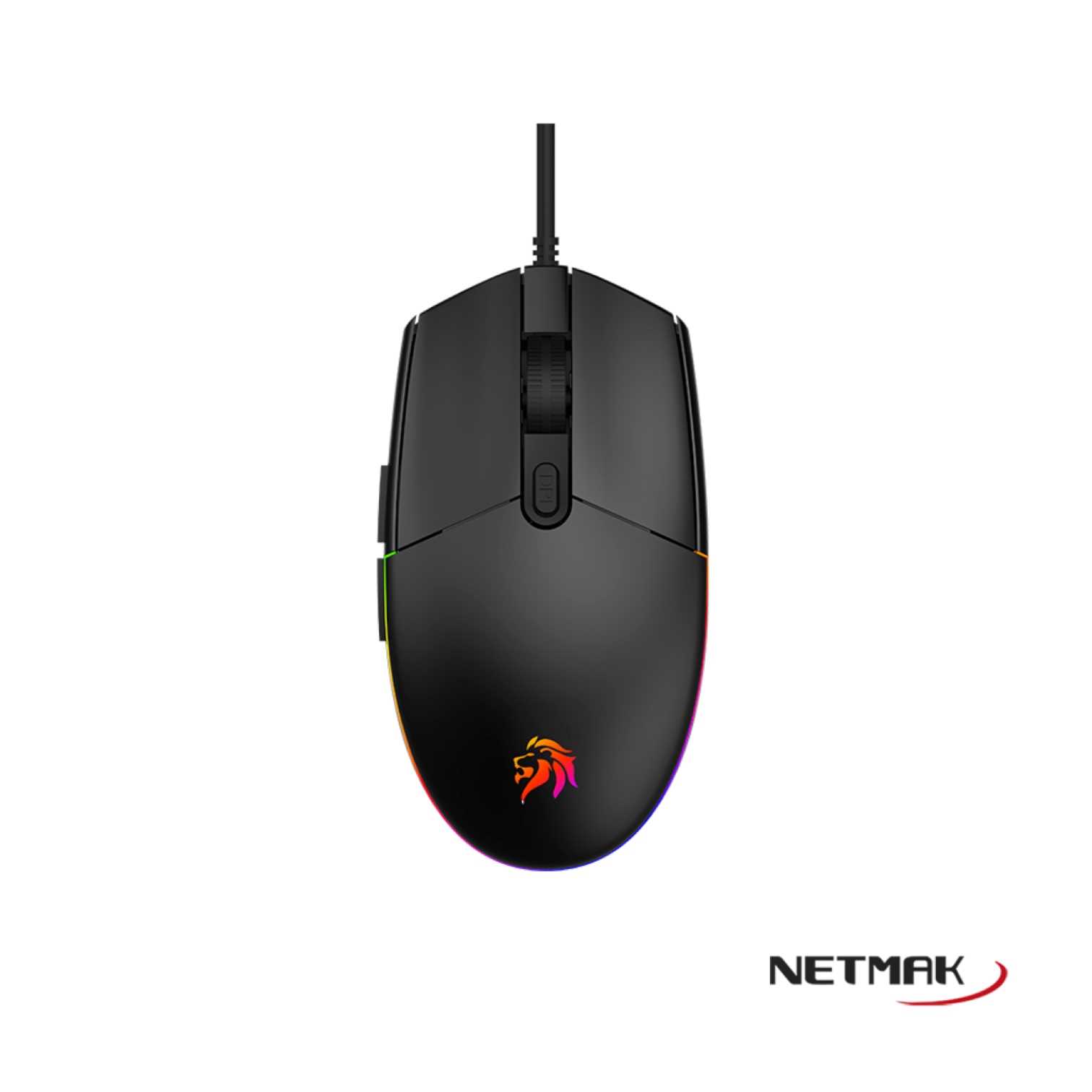 MOUSE NETMAK GAMER NM-EXPERT RGB NEGRO | RyR Computacion