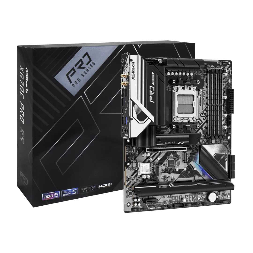 PLACA MADRE ASROCK X670E PRO RS WIFI AM5 DDR5 | RyR Computacion