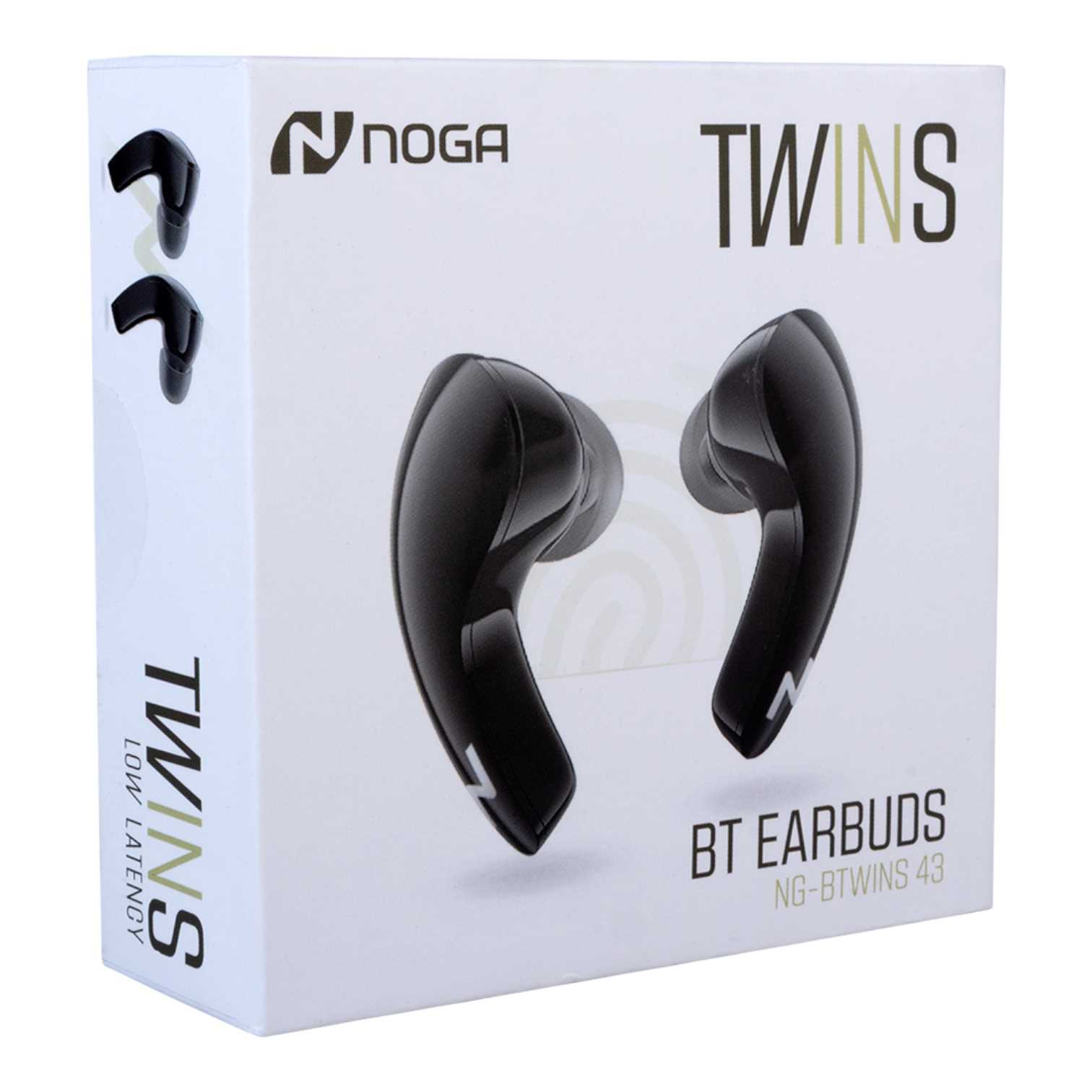 AURICULAR BT NOGANET BTWINS 43 NEGRO | RyR Computacion