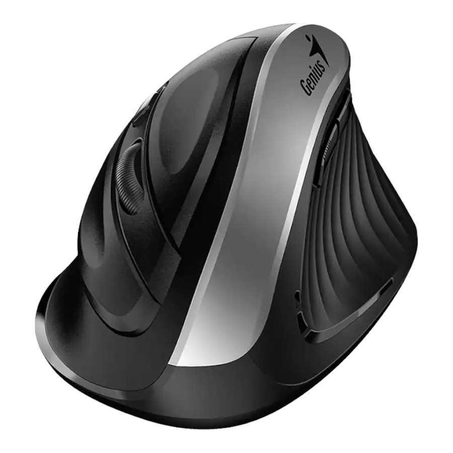 MOUSE GENIUS INALAMBRICO VERTICAL ERGO 8250S BLACK GREY | RyR Computacion