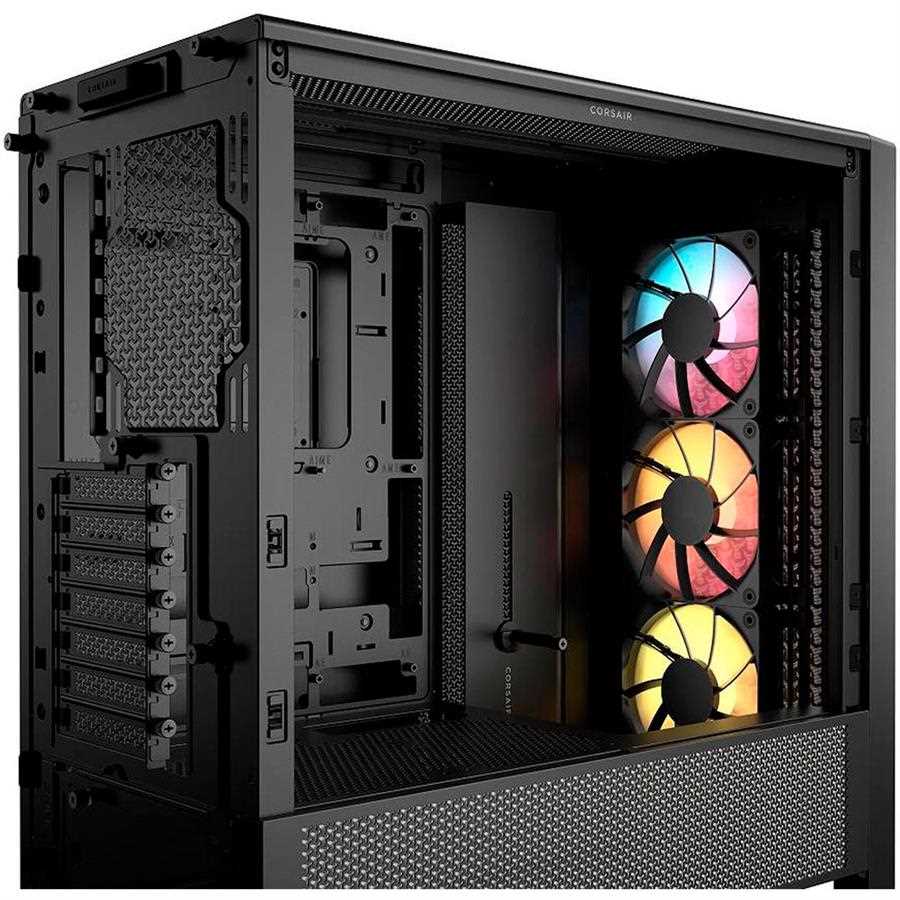 GABINETE CORSAIR FRAME 4000D 3XFAN ARGB MID-TOWER BLACK | RyR Computacion