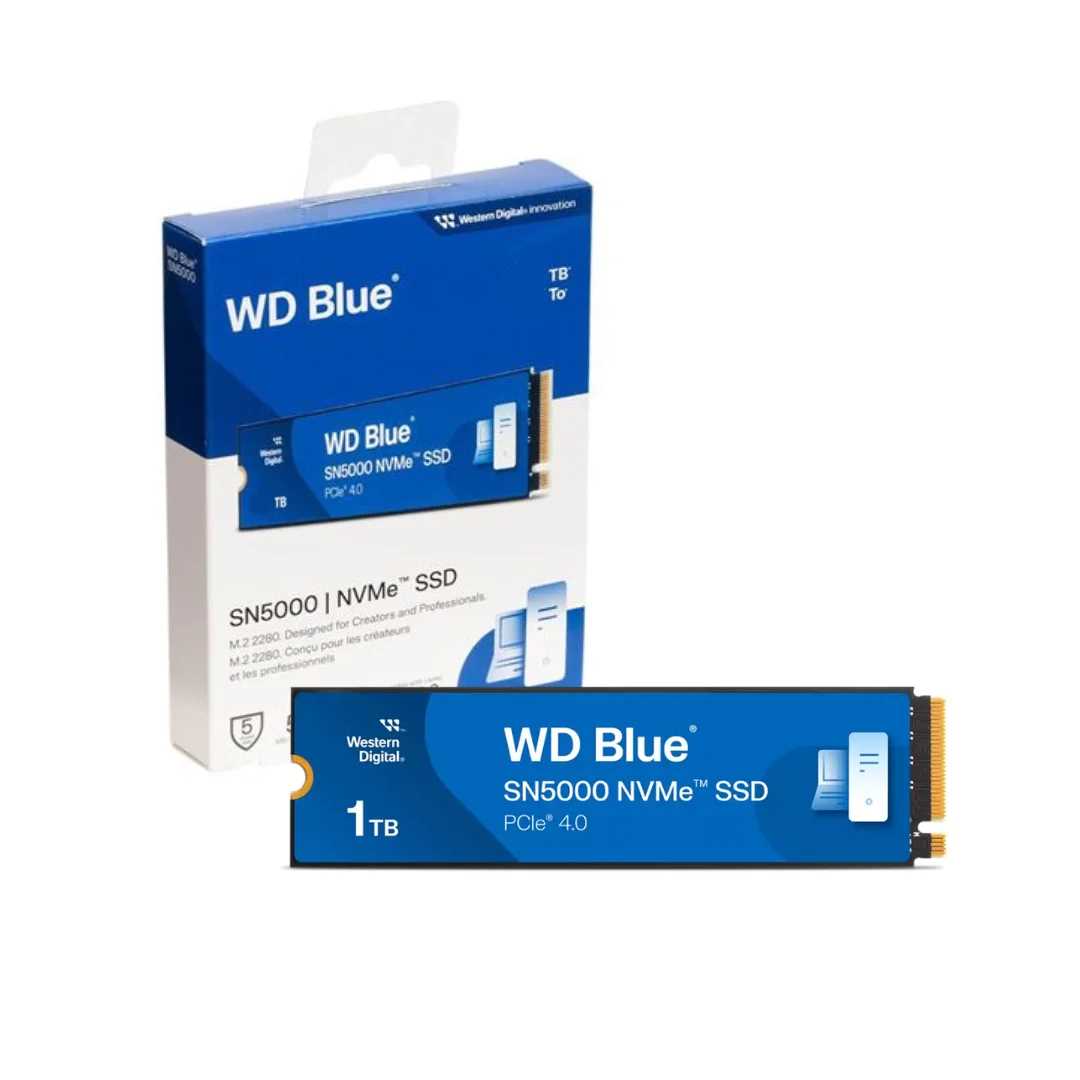 DISCO SOLIDO M.2 NVME GEN4 1TB WD BLUE SN500 5500MB | RyR Computacion