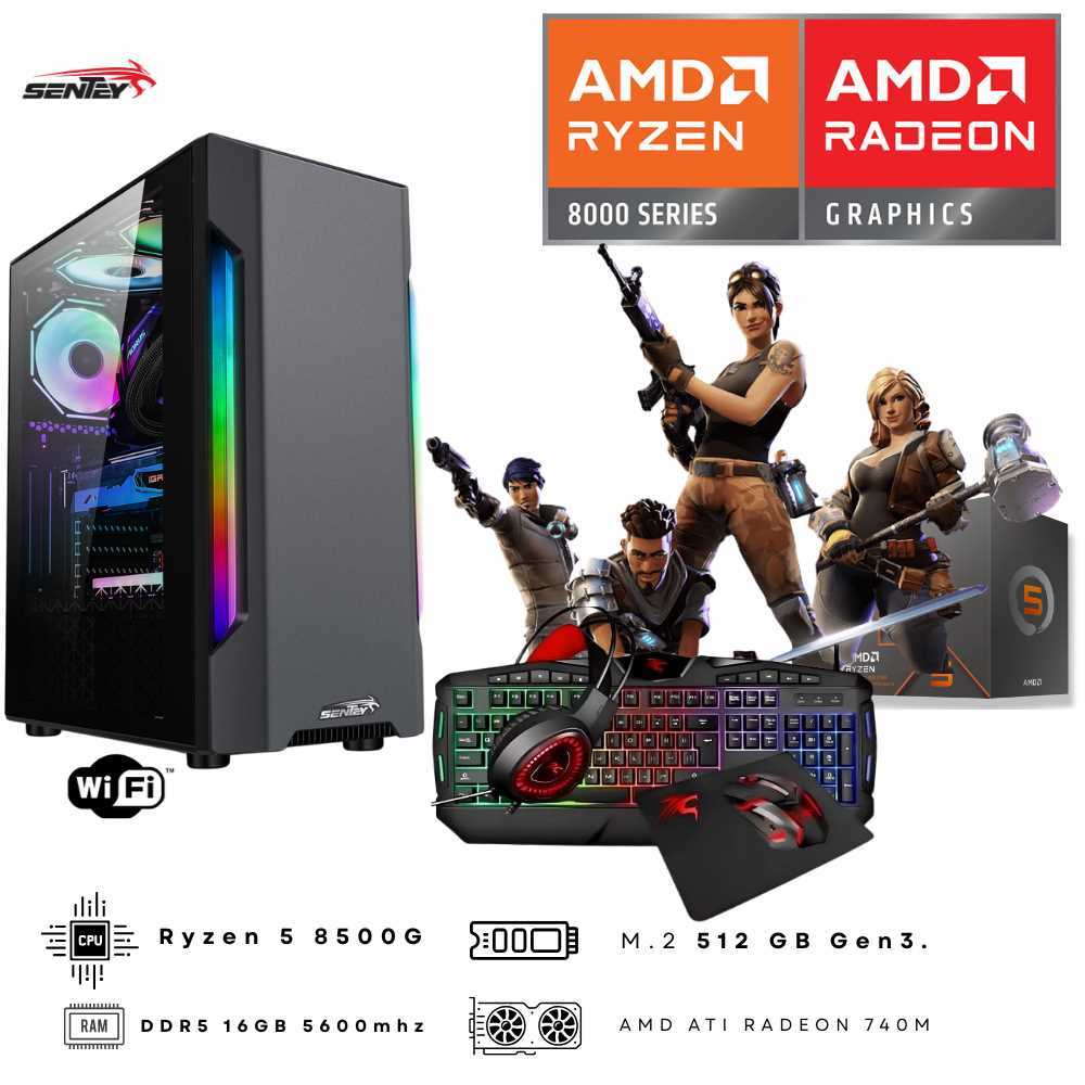 PC GAMER AMD RYZEN 5 8500G WIFI DB (16GB DDR5- M.2 512GB GEN3 - GRAF ...