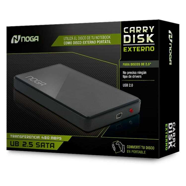 CARRY DISK USB 2.5" NOGANET 2.0 SATA | RyR Computacion