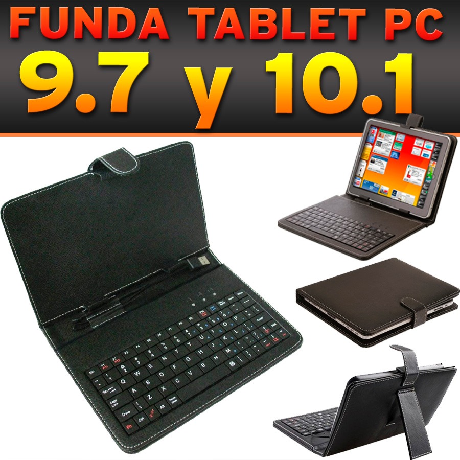 FUNDA Y TECLADO PORTA TABLET 10" NETMAK (C/MICRO USB) | RyR Computacion