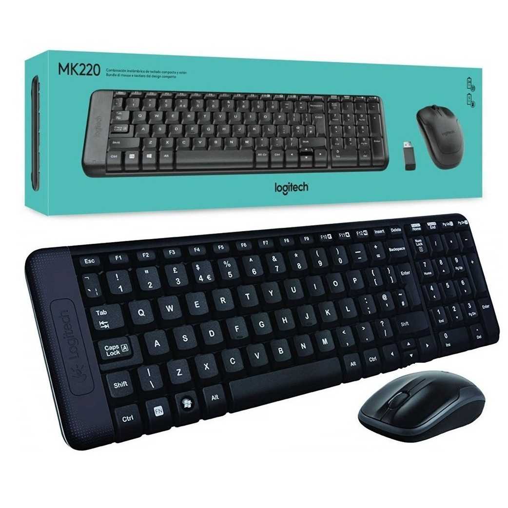 TECLADO Y MOUSE LOGITECH INALAMBRICO MK220 | RyR Computacion